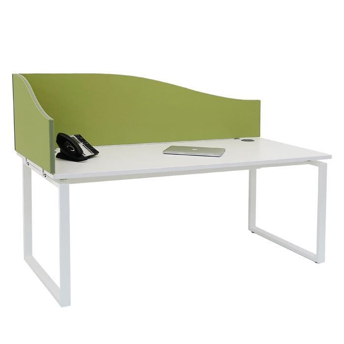Wave or Arc Desk Mounted Screen (linking or non linking) | desk ...
