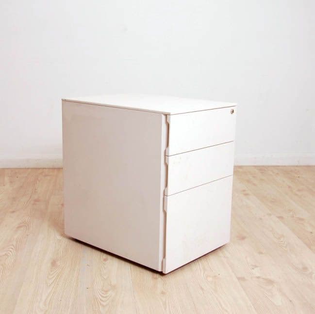 White 3 drawer under desk pedestal | desk filing drawers | under desk ...