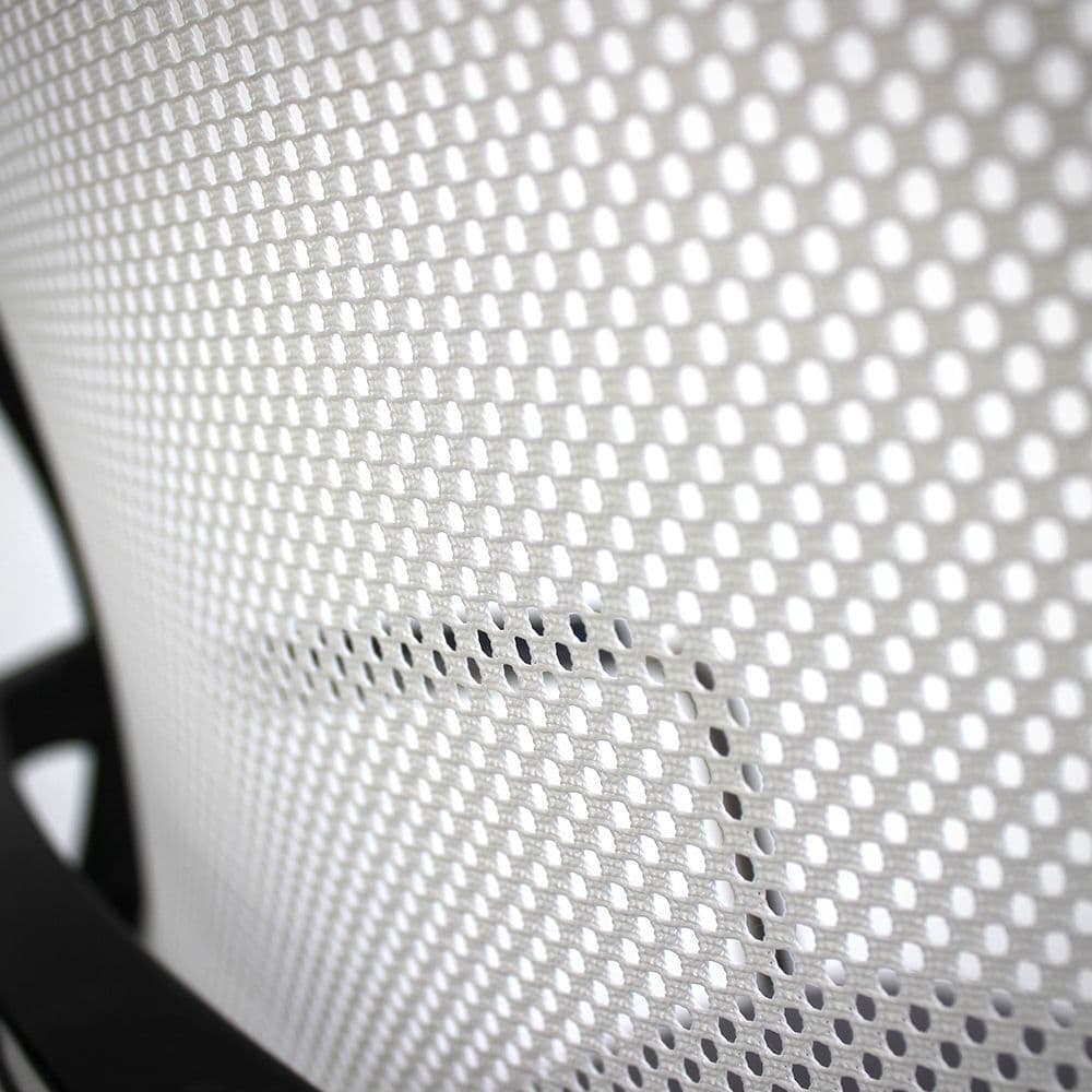 White Mesh Back Meeting Chair | Chrome Frame Meeting Chair | White ...