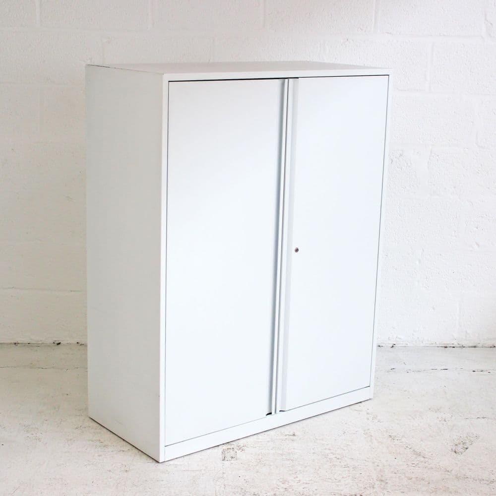 White Metal Double Door Cupboard |Two shelf cupboard | Lockable cupboard