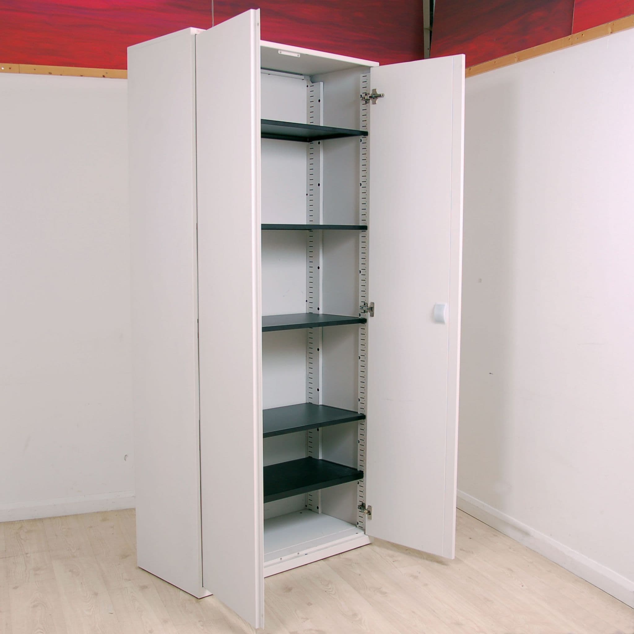 White Triumph 2200 High Double Doored Cupboard | tall white cupboard ...