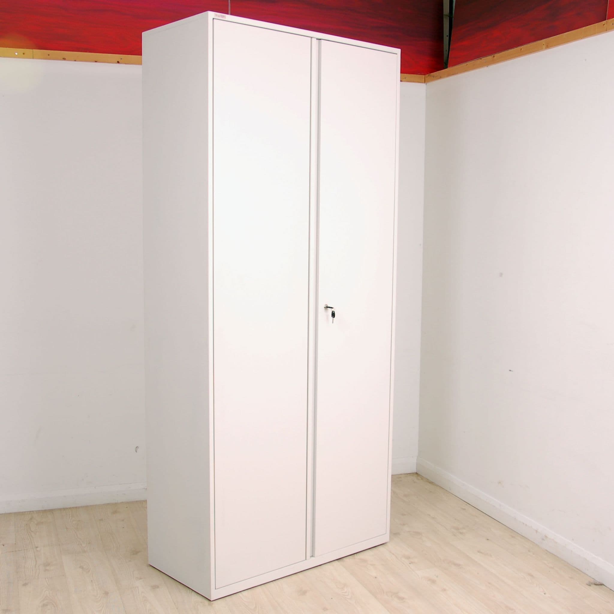 White Triumph 2200 High Double Doored Cupboard | tall white cupboard ...