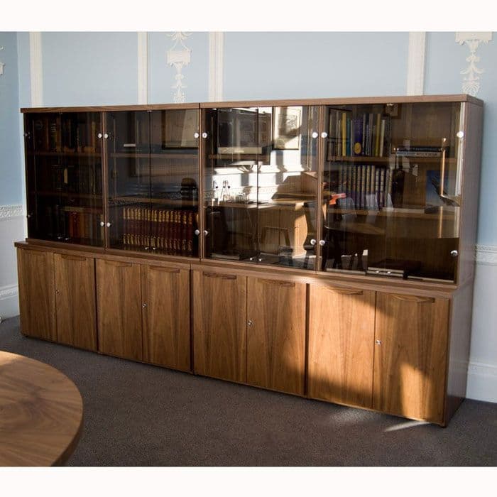 Wooden Display Cabinet With Glass Doors | office display case | wooden ...