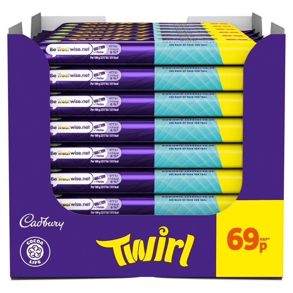 Cadbury Twirl Full Outer X 48 Bars Cadbury Twirl Full Outer X 48 Bars