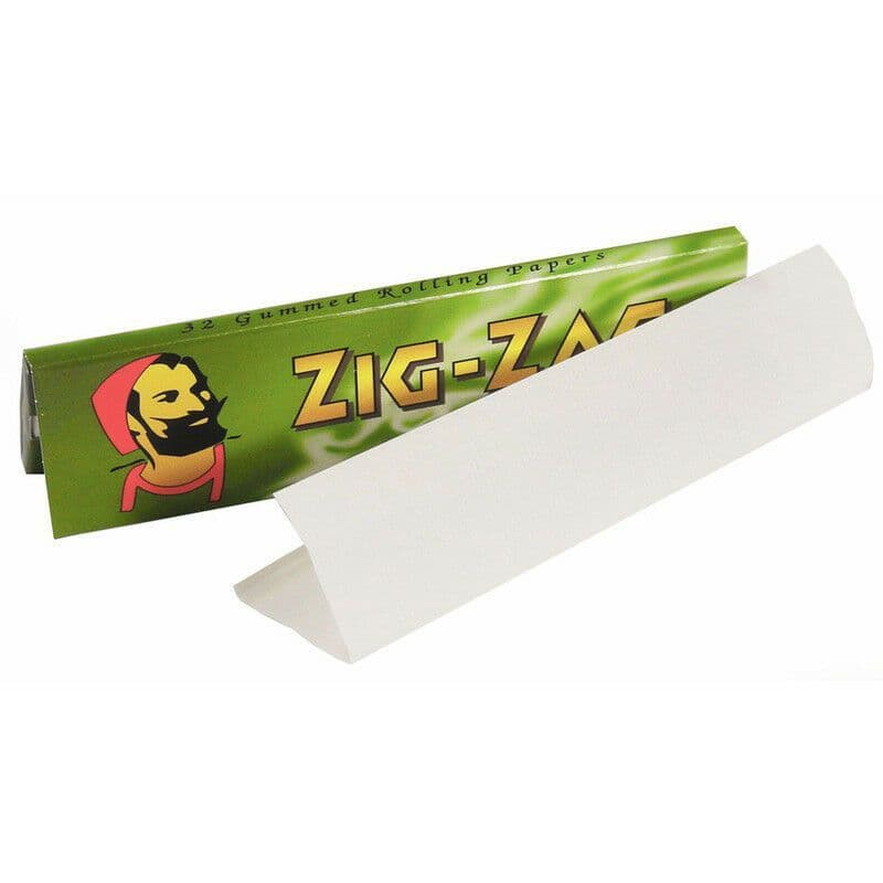Full Box of 50 Booklets Zig Zag Green Kingsize Cigarette Smoking ...