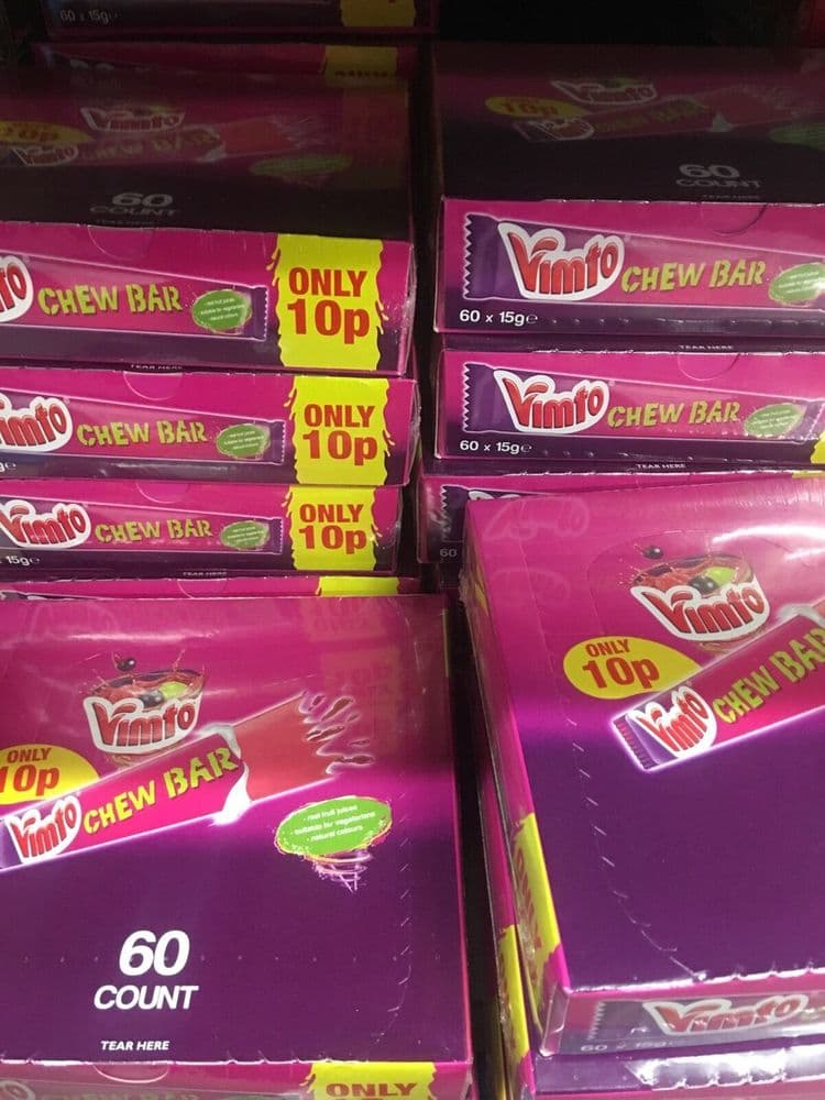 Full Case Vimto Chew Bar Sweets Great Value