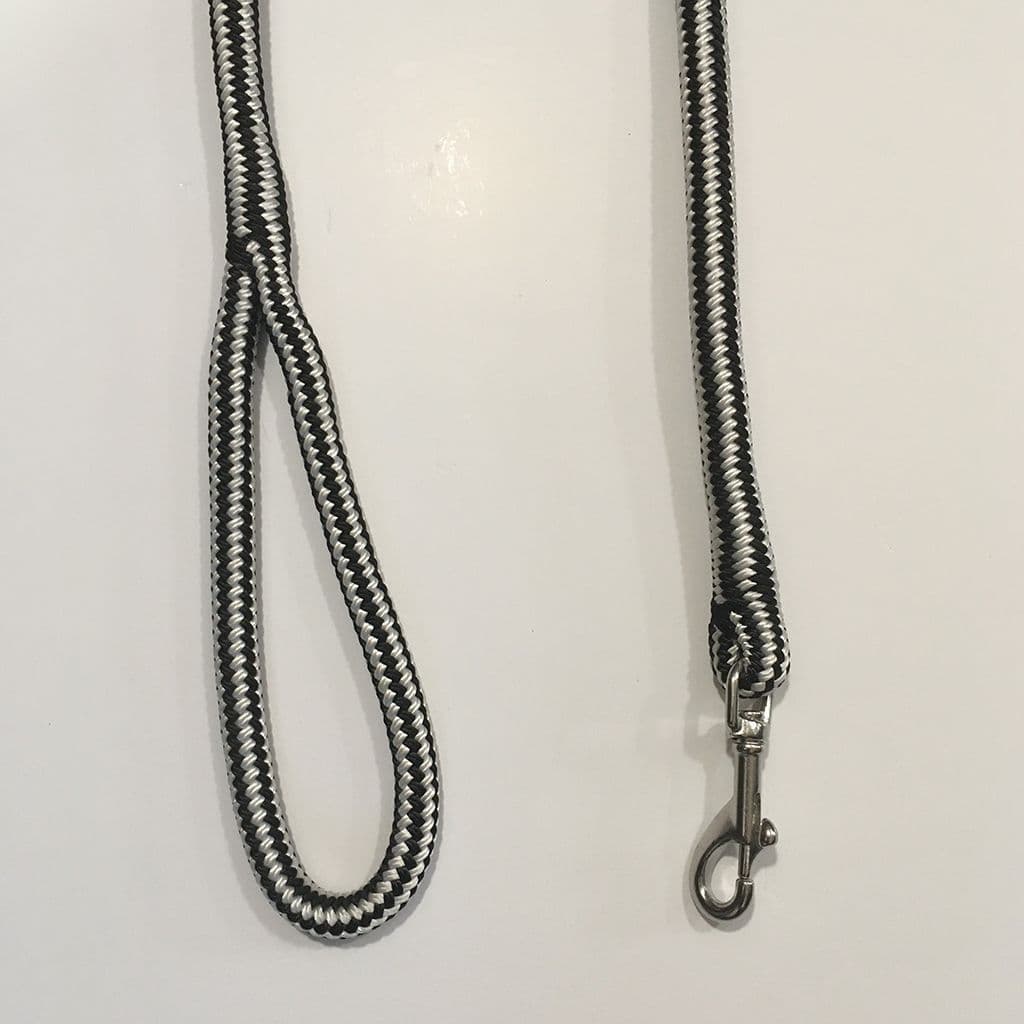 Black & White Braid on Braid Polyester Lead
