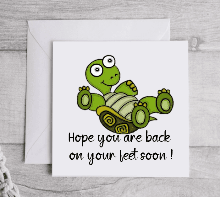 Hope you are back on your feet soon
