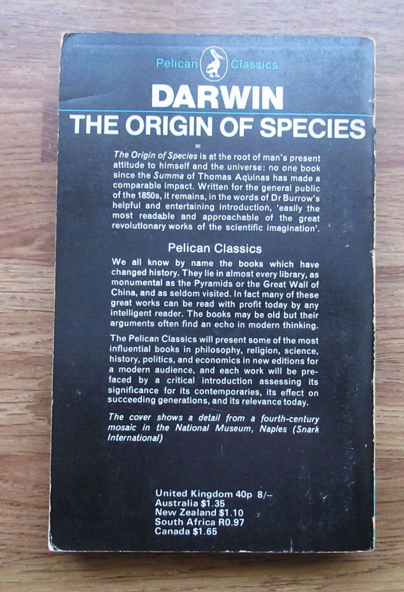 Darwin The origin of the species