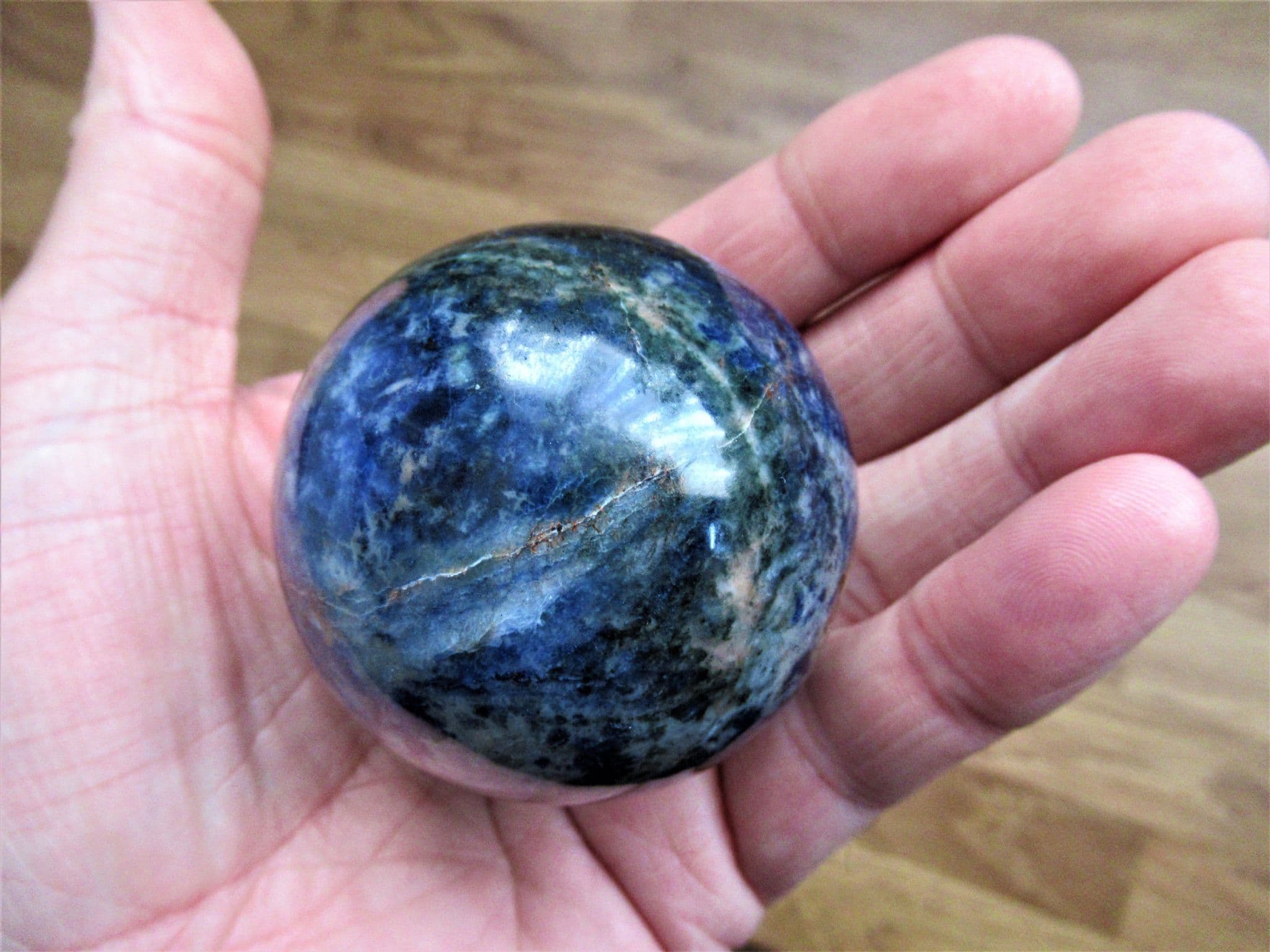 Large Velvety Blue Sodalite Sphere
