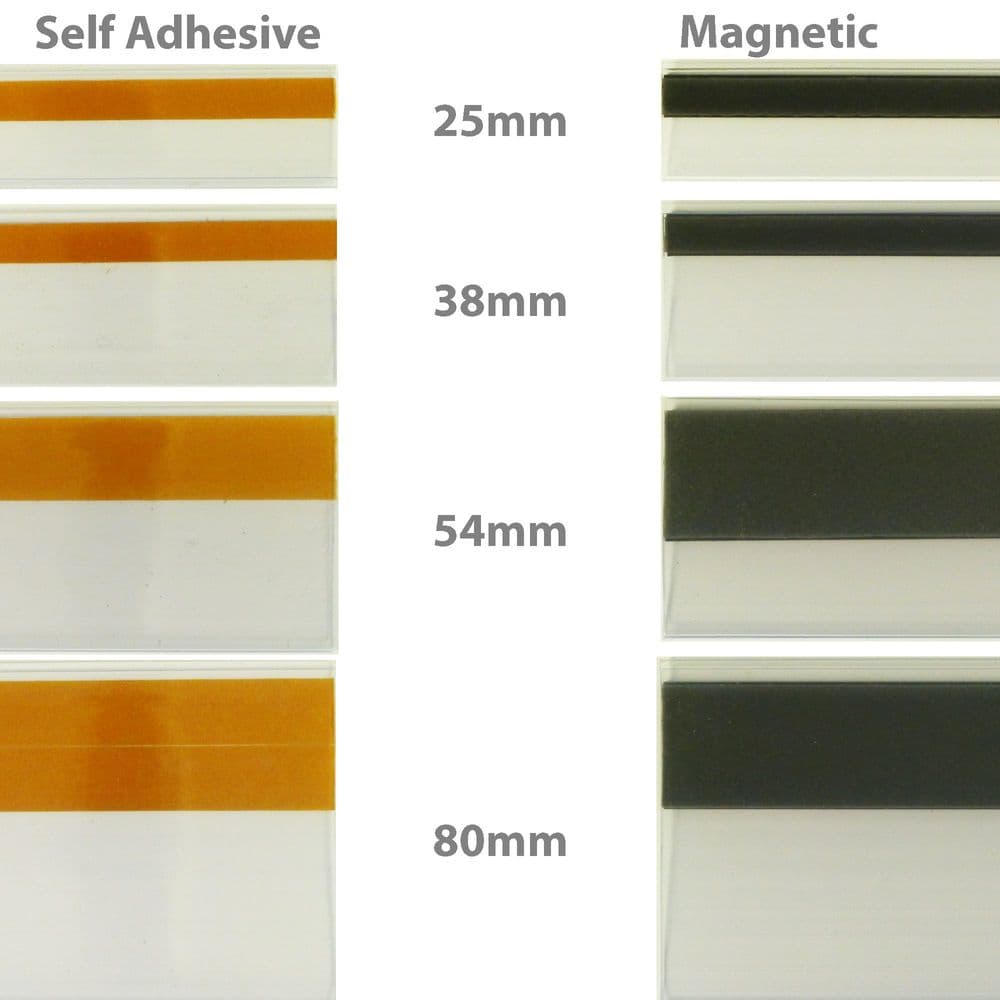 Acrylic Shelf Edge Label Holders