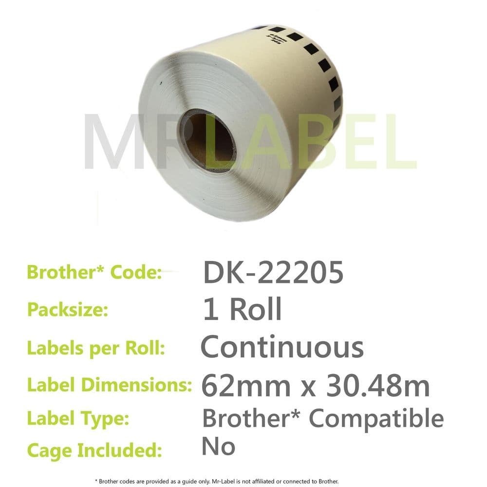 Brother Compatible Labels DK-22205