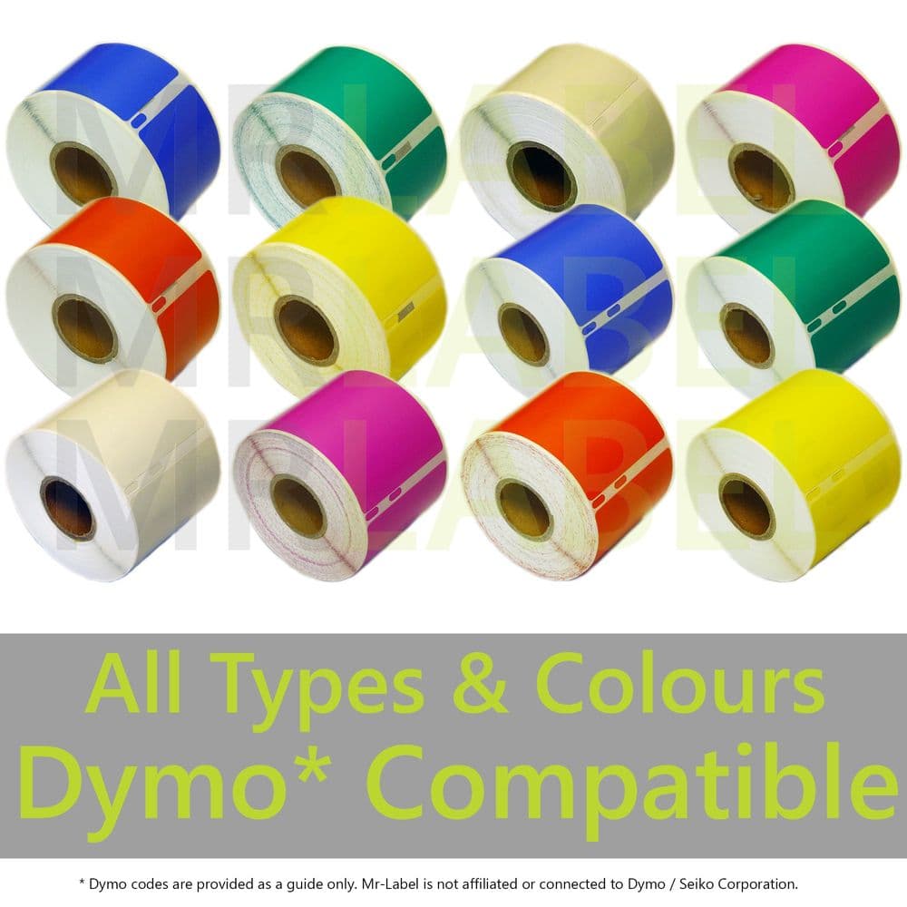 Dymo Compatible Roll Labels - All Colours