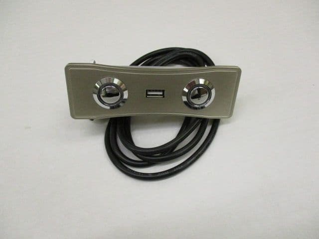 STYLISH ZINC ALLOY METAL OKIN COMPATIBLE 2 BUTTON CONTROLLER WITH USB CHARGING SLOT