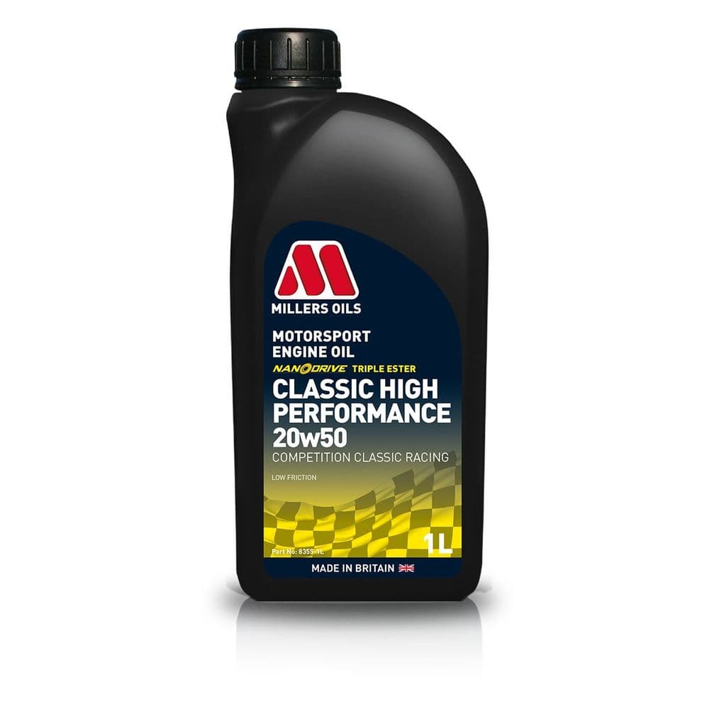 Millers Oils Motorsport Classic High Performance 20w50 Engine Oil ...