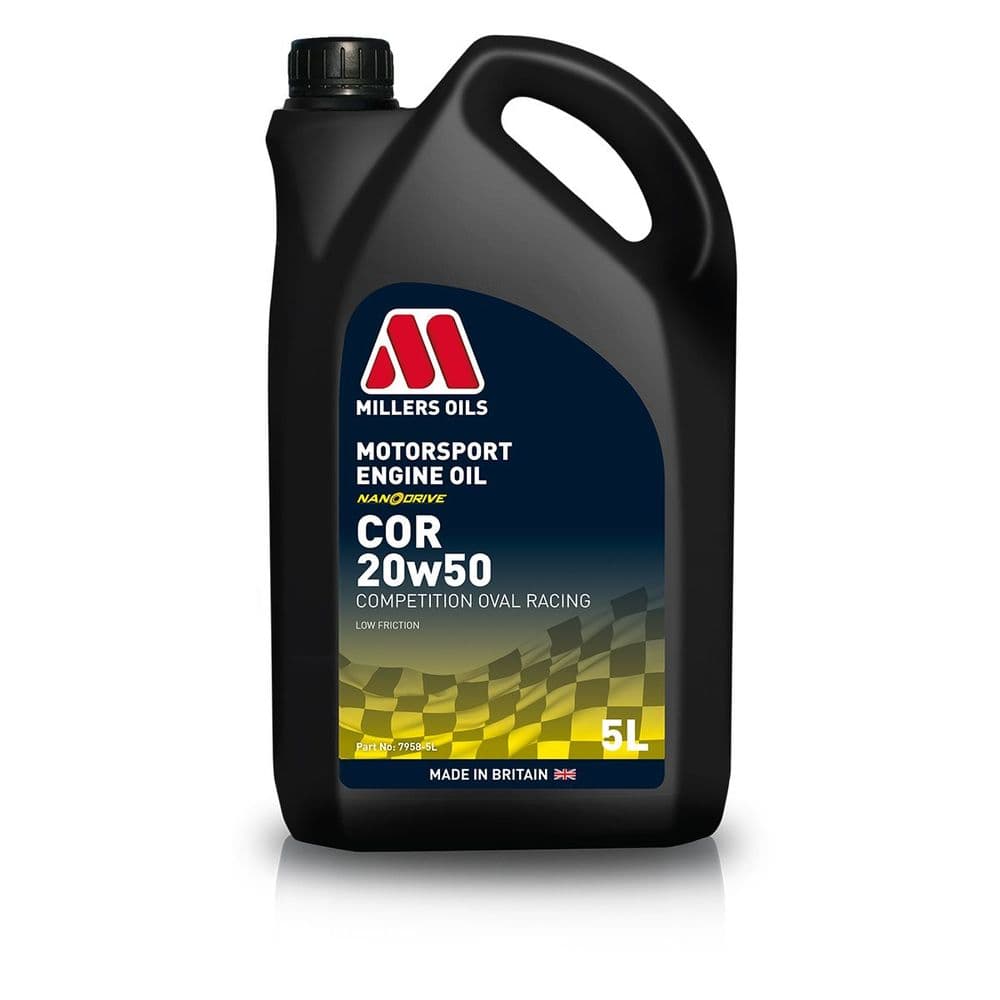 Millers Oils Motorsport COR 20w50 Engine Oil 5L - Spedeworth Fabrications