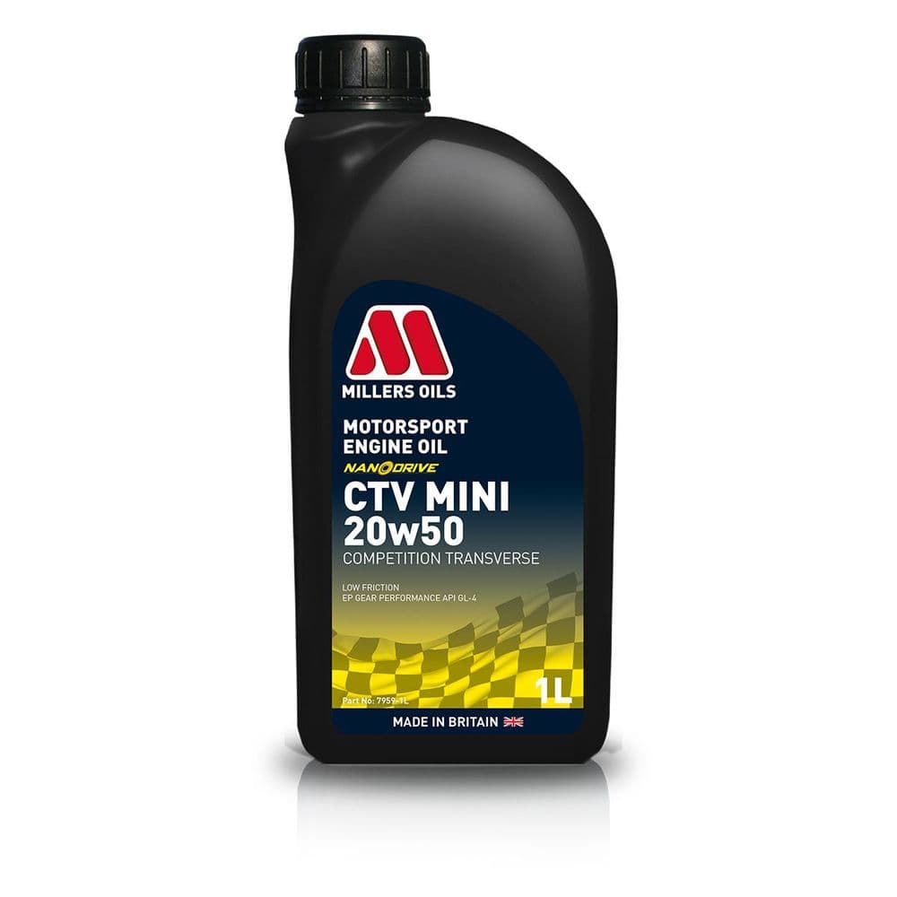 Millers Oils Motorsport CTV Mini 20w50 Engine Oil - Spedeworth Fabrications