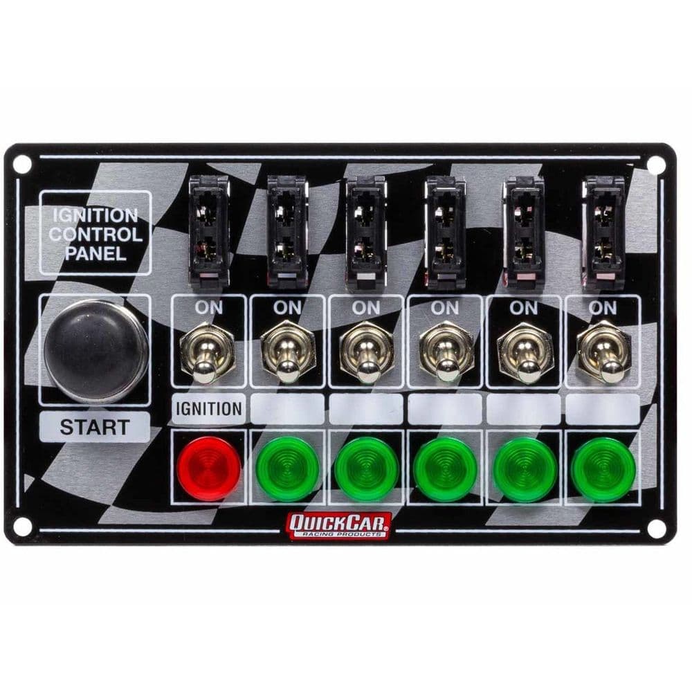QuickCar Ignition Panel Fused W/Start Button & Lights - Spedeworth ...