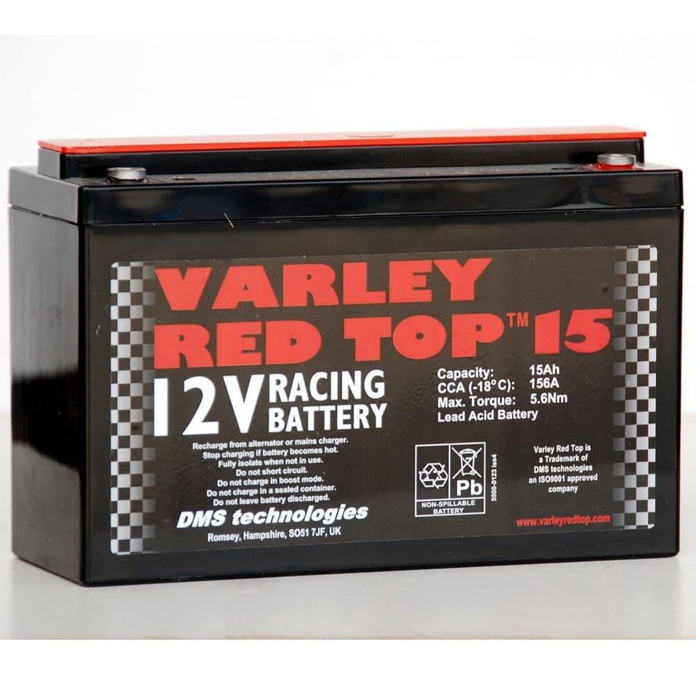 Varley Red Top 15 Battery - Spedeworth Fabrications