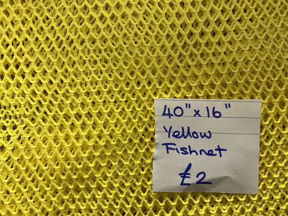 40 x 16 yellow fishnet