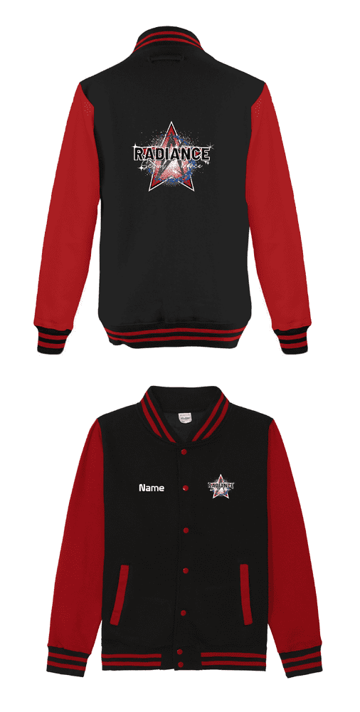 Radiance School of Dance Black & Red Varsity Jacket