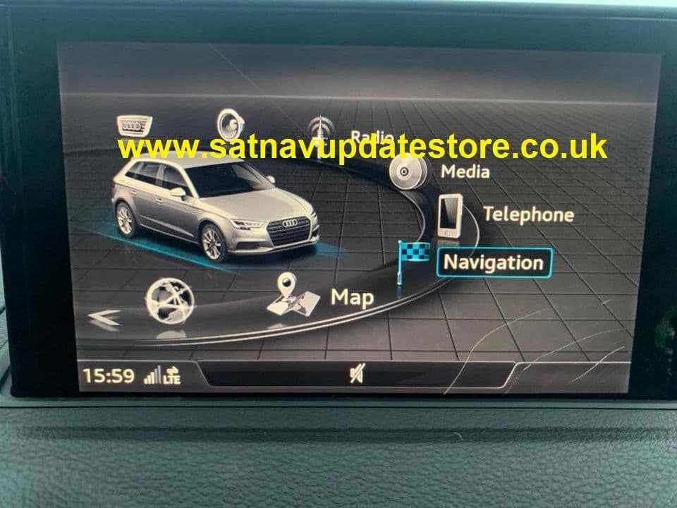 AUDI A3 A4 A5 Q2 Q3 - 2024/25 UK & EUROPEAN NAVIGATION MAP UPDATE SET ...
