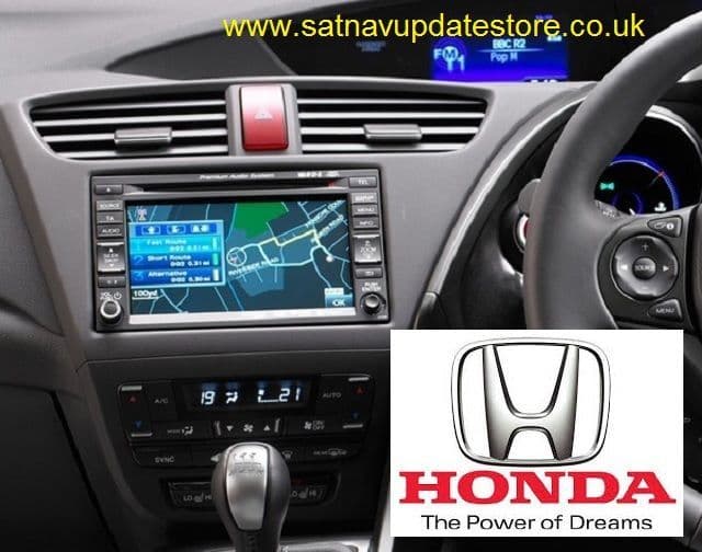 HONDA v3 C0 2018/19 UK & EUROPEAN SATELLITE NAVIGATION MAP UPDATES