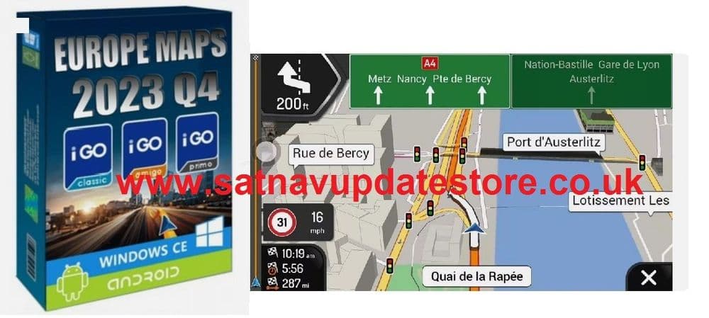 iGO 2023/24 PRIMO 2 4 SATELLITE NAVIGATION SOFTWARE WITH FULL EUROPE ...