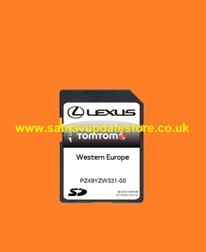 LEXUS CT 2022/23 SATELLITE NAVIGATION SD CARD UK & WESTERN EUROPE