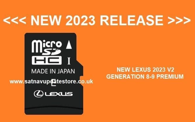 LEXUS / TOYOTA GEN 8 / 9 PREMIUM 2023 NAVIGATION MicroSD CARD UK ...