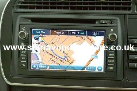 SAAB 9-3 2020/21 DELPHI/GRUNDIG UK & EUROPEAN SATELLITE NAVIGATION MAP ...