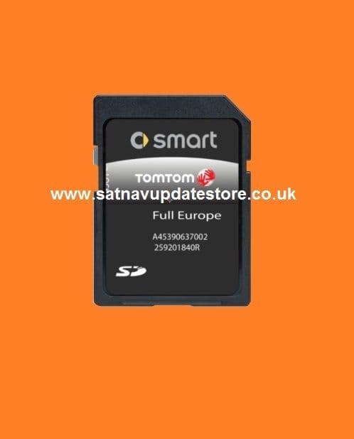 SMART 453 v 2020/21 TOMTOM SATELLITE NAVIGATION SD Card EUROPE