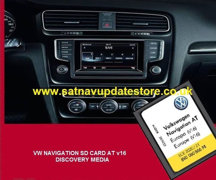 VOLKSWAGEN NAVIGATION AT v16 2021/22 SD CARD EUROPE
