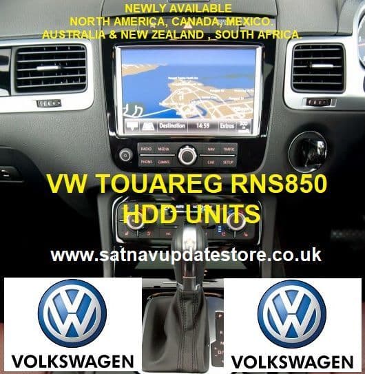 VW TOUAREG RNS 850 NAVIGATION MAP UPDATE - NORTH AMERICA CANADA MEXICO ...