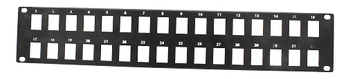32 Port 2U AV Blank Patch Panel