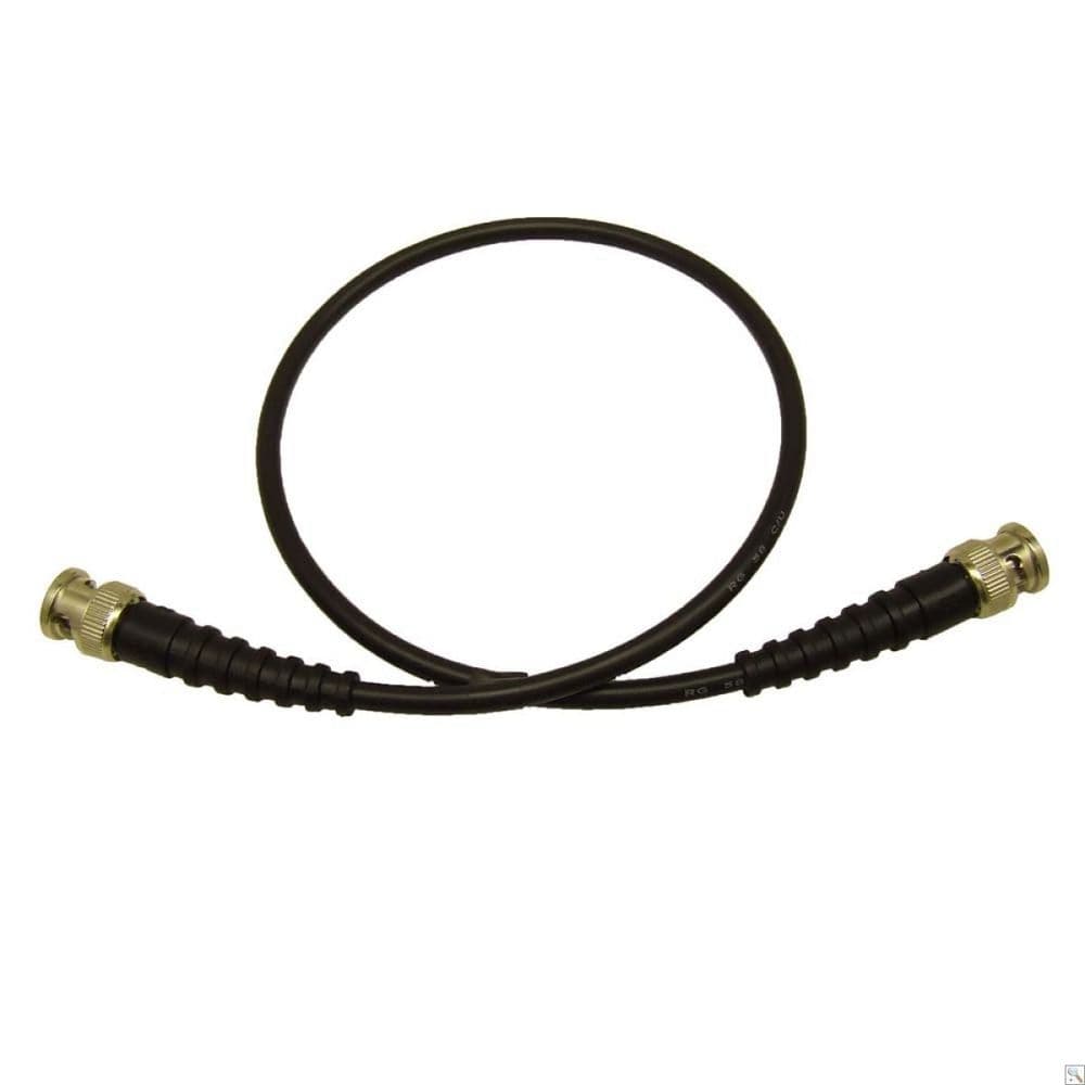3m BNC Crimp Plug to BNC Crimp Plug RG58PVC Black Boot