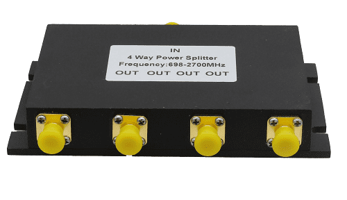 4-Way Power Splitter Wilkinson Model 698-2700MHz 50W SMA Female
