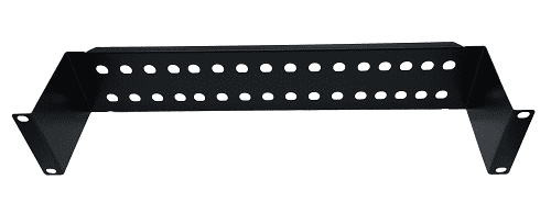 BNC Patch Panel 2U 32 port Black Unloaded Recessed
