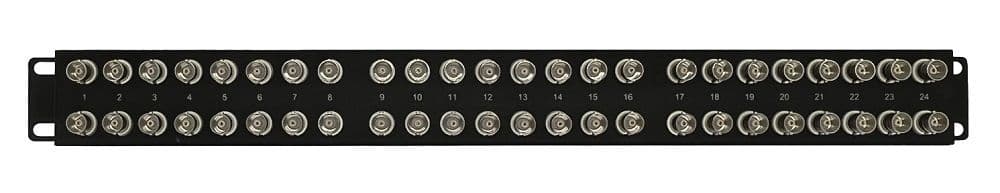 BNC/RJ45 19" Balun Panel 24E1