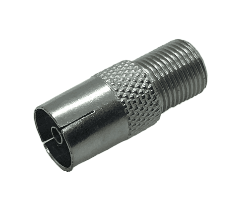 F Type Female to IEC Female