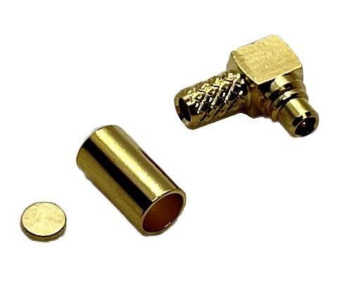 MMCX Right Angled Crimp Plug RG174/316
