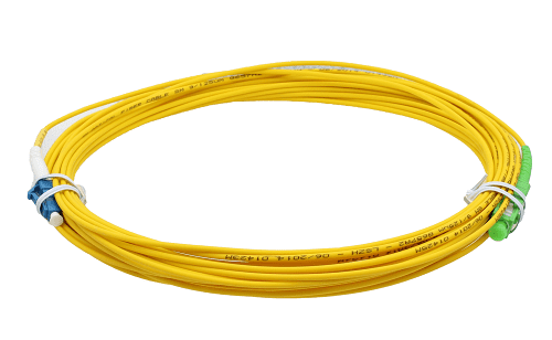 Simplex LC/SC-APC G657A2 2mm yellow LSZH 10m