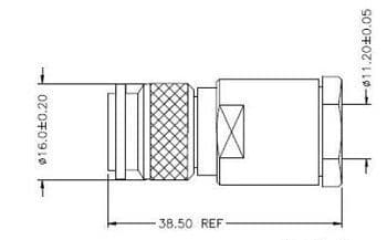 TNC Clamp Plug RG213 214
