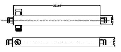 N Type 3 Way Splitter 698-2700 MHz