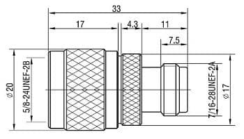 N Type Male - TNC-RP Female