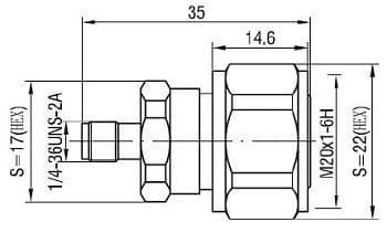 4 3/10 Male - SMA Female