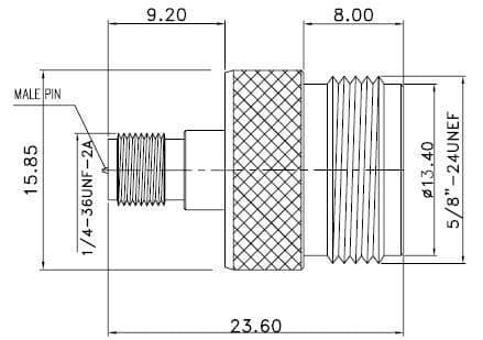 N Type Female to SMA-RP Female