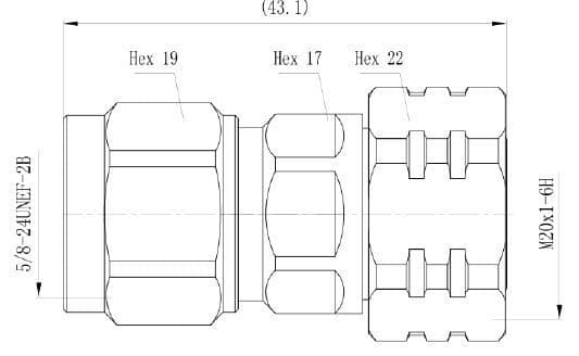 4 3/10 Plug to N Type Plug