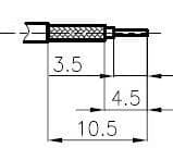 1 0/2 3 Right Angled Crimp Plug Flex 3/75