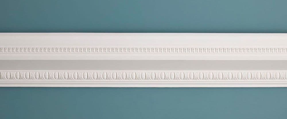 Neo Classical Georgian Plaster Cornice with Acorns Enrichments